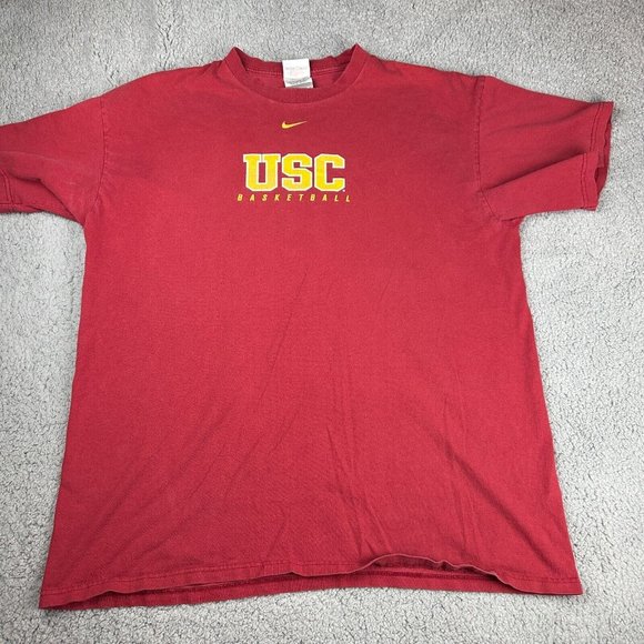 Nike | Shirts | Vintage Usc Trojans Nike T Shirt Mens Xl Red 9s ...